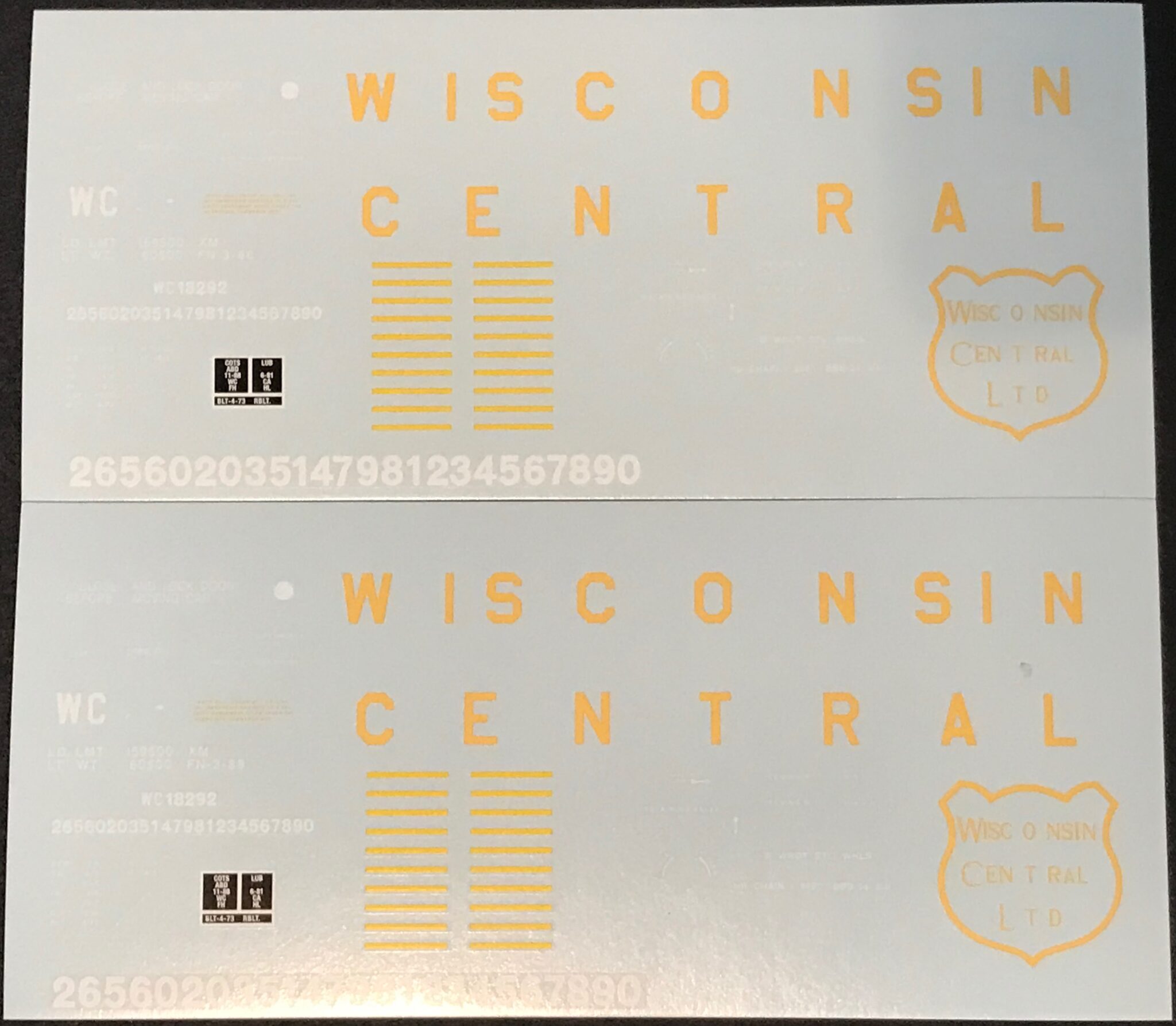 Wisconsin Central Box Car Decals – Twin Star Cars